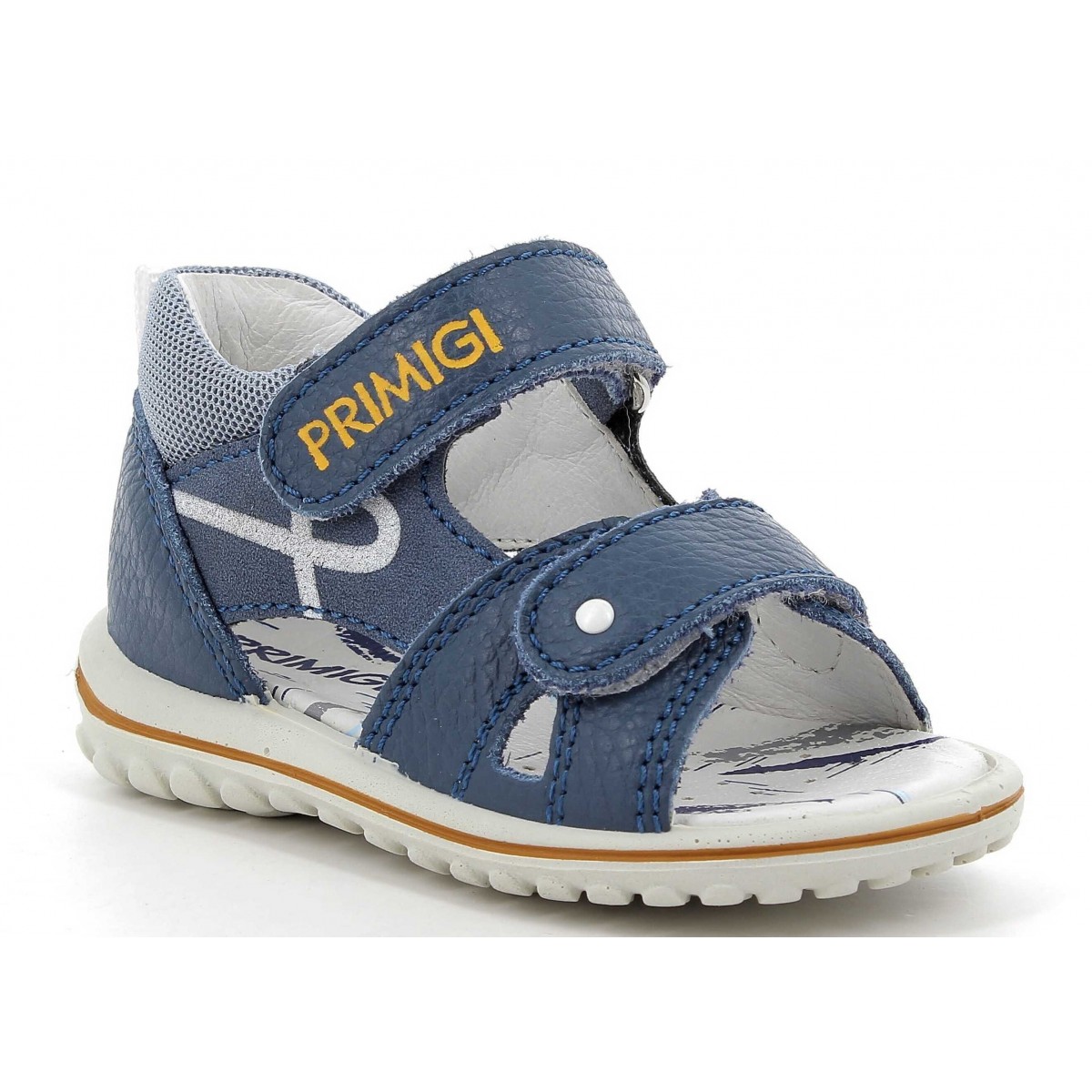 Sandale Primigi 7375000 Blue Avio Copii, Piele Naturala, Bleumarin, Primigi