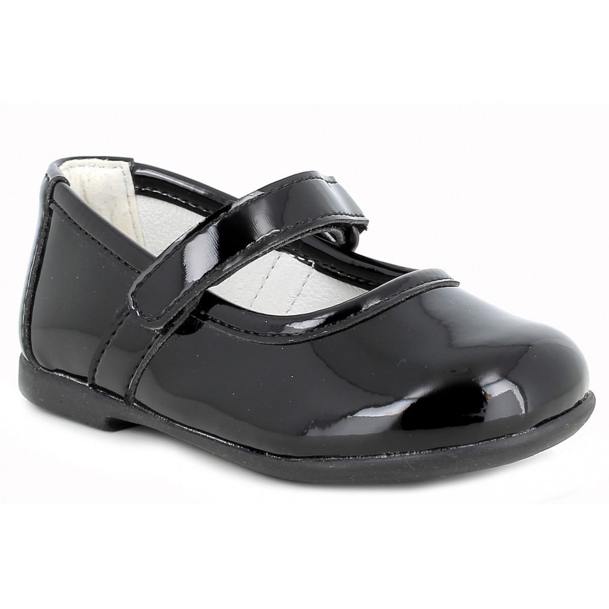 Balerini Primigi 6909100 Black, Copii, Piele Naturala, Negru, Primigi