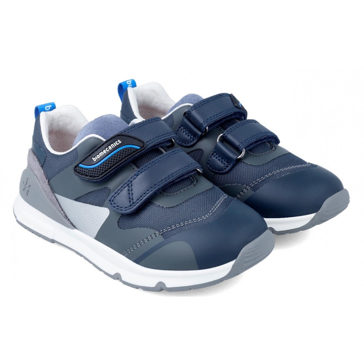 Sneakers Biomecanics 231243-A Rejilla Ocean, Copii, Piele Naturala ...