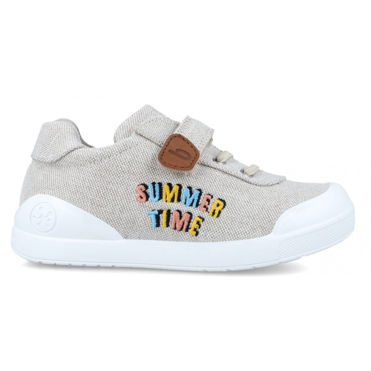 Sneakers Biomecanics 242295-B Crema. Copii, Piele Naturala, Crem ...