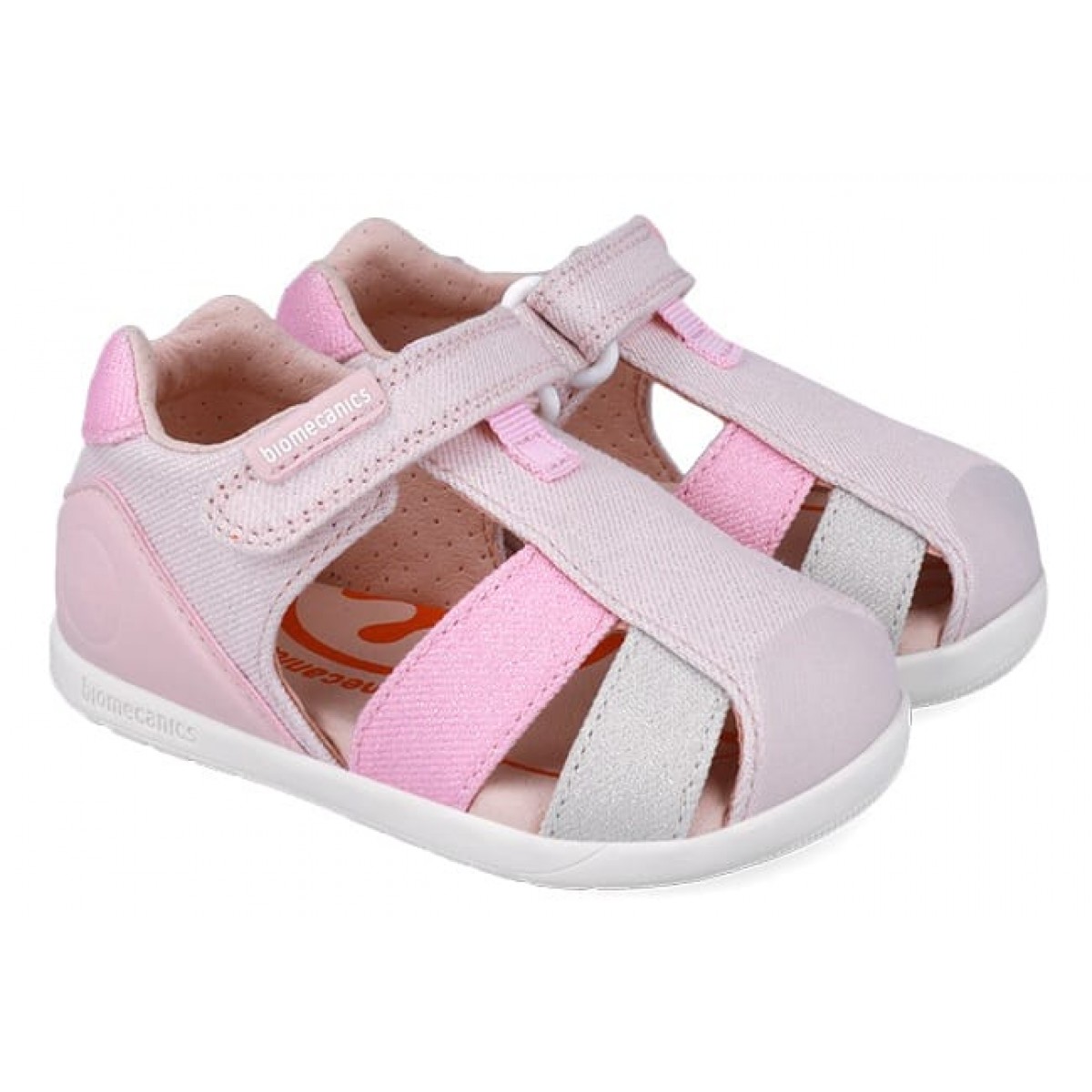Sandale Biomecanics 252192-B032 Lurex Rosa. Copii, Piele Naturala, Roz ...